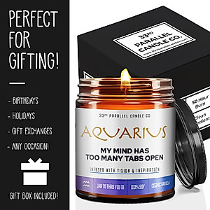 Scorpio Gifts for Women, Astrology Gifts for Women, Zodiac Gifts, Scorpio Candle, Zodiac Sign Gifts, Unique Candles, Candles Gifts for Women, Birthday Gifts for Women | Hand Crafted USA | 9oz