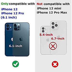 KERZZIL for iPhone 12/12 Pro Case 6.1-inch,Cute Slim Square Golden Sparkle Glitter Leopard Pattern Soft TPU Silicone Protective Durable Cases Cover Compatible with iPhone 12/12Pro(White Black)