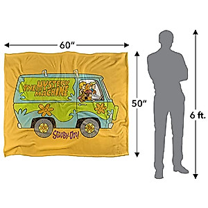 Scooby-Doo The Mystery Machine Officially Licensed Silky Touch Super Soft Throw Blanket 50" x 60"