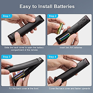 Voice Replacement for Samsung-Smart-TV-Remote, BN59-1266A for Samsung Remote with Voice Function, with One Extra IR Remote for Complementary