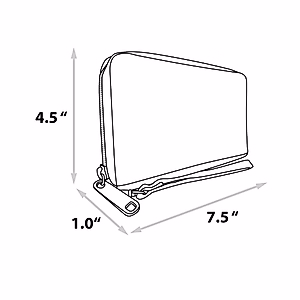 Buckle-Down Disney Wallet, Zip Around, The Princess and the Frog Tianas Hard Work Quote Greens, Vegan Leather