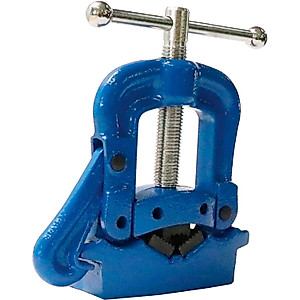 Global Industrial Bench Yoke Vise, 1/8", 3" Pipe Capacity