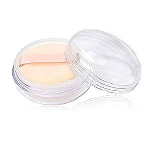 DNHCLL High-grade Empty Powder Box Honey Powder Box Natural Flocking Powder Puff Go Out Portable Beauty Makeup Tools,Portable Loose Powder Container/Travel Powder Kit/Powder Case with Sifter Lids