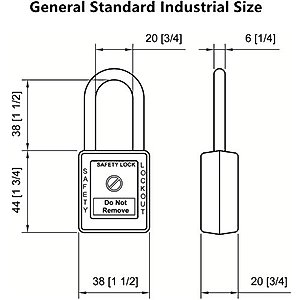 SAFBY 10 Keyed Different Lockout Tagout Lock - Loto Safe Padlocks for Lock Out Tag Out Stations and Devices (Red, Key Different)