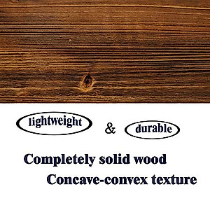 BAMFOX Floating Shelves Wall Mounted, Rustic Wood Wall Shelf for Bedroom, Bathroom, Living Room, Kitchen