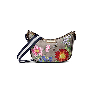 U.S. Polo Assn. Floral Diamond Crossbody Taupe One Size