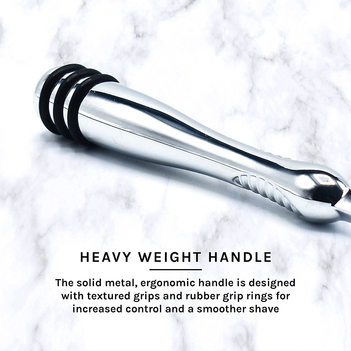 Taconic Shave, Heavyweight All Metal Non-Pivoting Twin Blade Cartridge Razor – Compatible with GIllette Trac II, Personna Twin, and Taconic Twin Blade Refills. -10 Taconic Shave Cartridges included