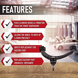 Replacement Front Upper Right Control Arm and Ball Joint Assembly - Compatible with Cadillac, Chevy and GMC Vehicles - Escalade, Silverado 1500, Suburban, Tahoe, Sierra 1500, Yukon - Replaces RK80670