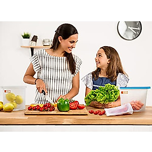 Reusable Quart Freezer Bags. 5 Thick, qt 30 Oz, Clear, Heavy Duty, LEAKPROOF, AIRTIGHT | 100% Food Grade Silicone Food Storage Bags