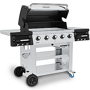 Broil King 886114 Regal S 520 Commercial Propane Gas Grill, 5-Burner, Stainless Steel