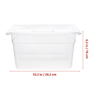 Kichvoe 1 Set plastic freezer organizer vegetable tray with lid food storage containers food prep storage containers freezer containers plastic storage containers bread with cover bacon