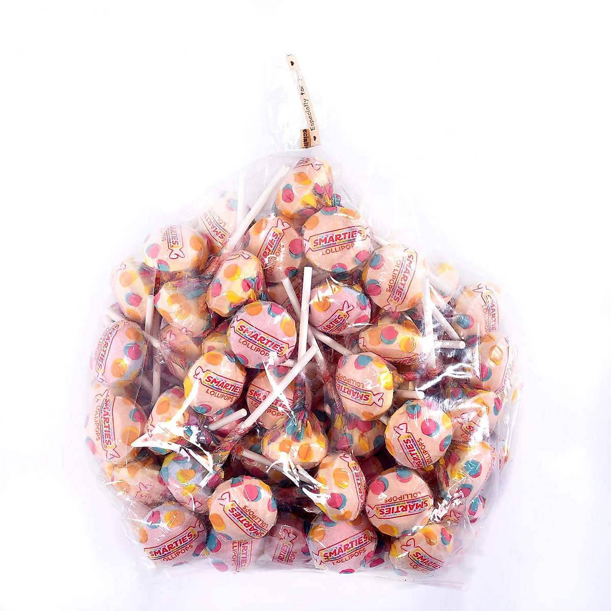 Smarties Double Lollies - Suckers and Lollipops Easter Treats - Sweet Tart Lolly Pops Candy for Kids - 4 Pounds Bulk Candy Individually Wrapped - Bulk Suckers Variety Pack for Gifting, Parties, Office