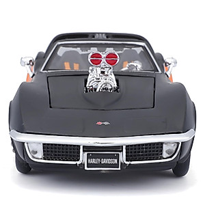 Maisto Harley-Davidson 1970 Chevy Corvette Diecast Vehicle (1:25 Scale)