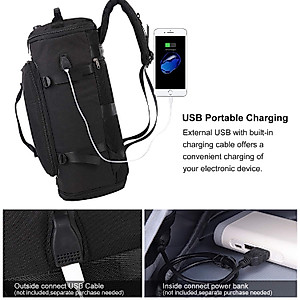 Travel Backpack,Duffel Outdoor Backpack with Shoe Compartment,Anti Theft College Laptop Bookbag w/USB Charging Weekender Bag Water Proof Hiking Camping Rucksack for Men and Women