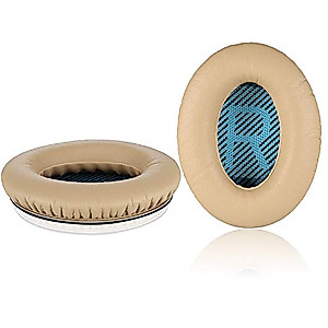QC25 Replacement Ear Pads, JARMOR Ear Cushion Kit for Bose QuietComfort25, QC35, QuietComfort2, Quiet Comfort 15, Ae2, Ae2i, Ae2w, Sound True, Sound Link Headphones (Apricot)