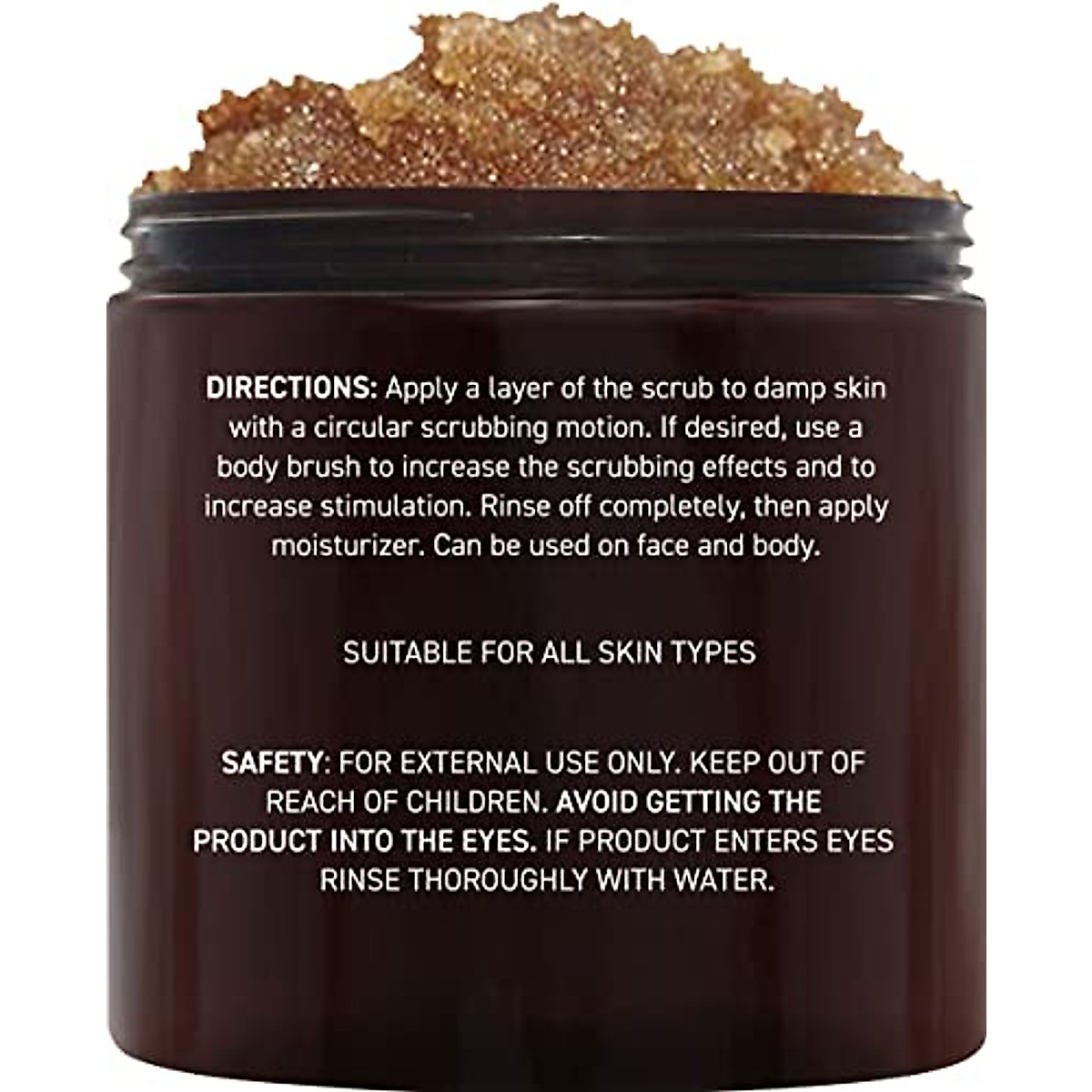 Brooklyn Botany Brown Sugar Body Scrub - Moisturizing and Exfoliating Body, Face, Hand, Foot Scrub - Fights Acne, Fine Lines & Wrinkles, Great Gifts For Women & Men - 10 oz