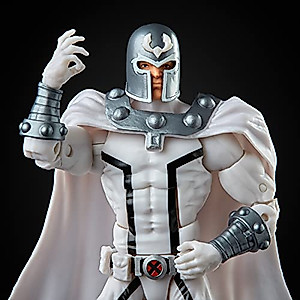 Marvel Hasbro Legends Series X-Men 6-inch Collectible Magneto Action Figure Toy, Premium Design and 2 Accessories, Ages 4 and Up, White