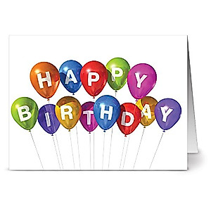 Note Card Cafe Happy Birthday Card Assortment with Yellow Envelopes | 144 Pack | 6 It's Your Birthday Designs | Blank Inside, Glossy Finish | Bulk Set for Greeting Cards, Occasions, Birthdays