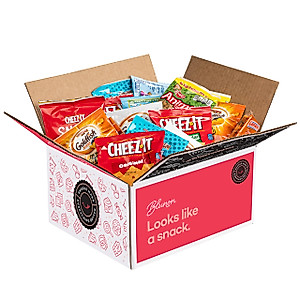 Crackers Variety Pack Individually Wrapped Assortment Including Crackers and Cheese Snack Pack, Crackers with Peanut Butter, Lance, Goldfish, Ritz, Austin, Cheez-Its and More Bulk (40 Count)