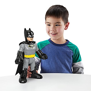 Fisher-Price Imaginext DC Super Friends Preschool Toy Batman XL 10-Inch Poseable Figure, Caped Crusader, for Pretend Play Kids Ages 3+ Years