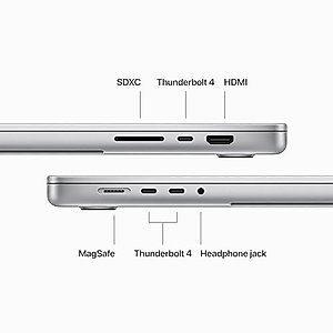 Apple 2023 MacBook Pro Laptop M3 Pro chip with 12‑core CPU, 18‑core GPU: Built for Apple Intelligence, 16.2-inch Liquid Retina XDR Display, 18GB Unified Memory, 512GB SSD Storage; Silver