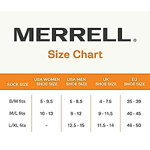 Merrell -men's and -women's Lightweight Wool Everyday Hiking Crew Socks-3 Pair Pack-Arch Support and Moisture Wicking, White, Small-Medium