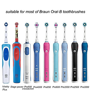 Nincha Portable Replacement Plastic Electric Toothbrush Travel Case for Oral-B Pro Series