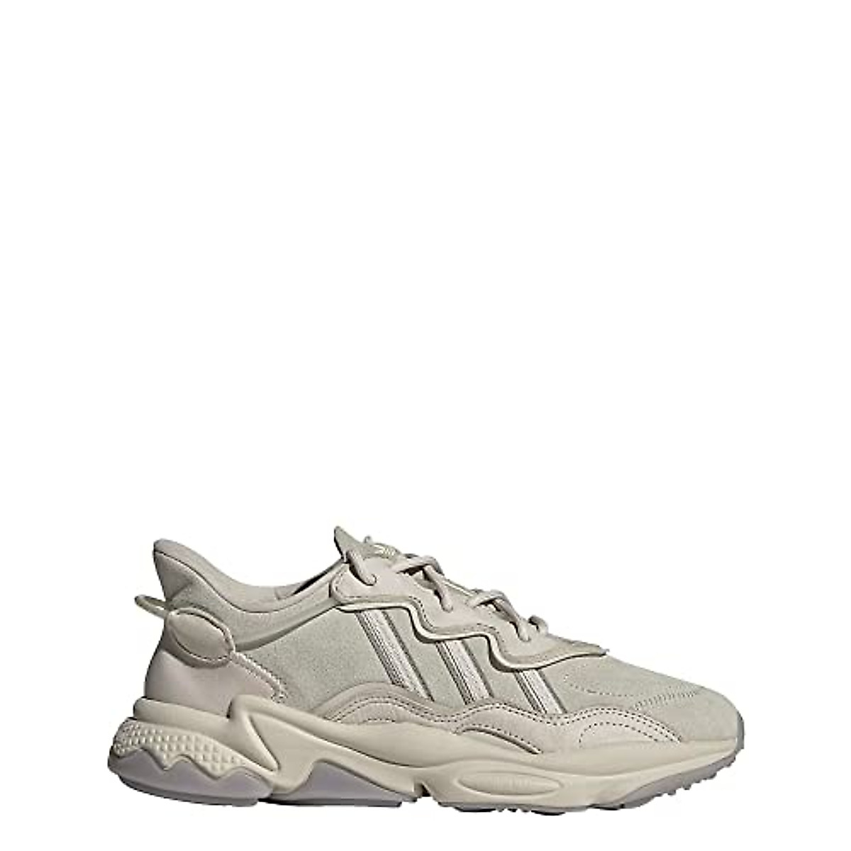 adidas Originals Women's Ozweego Ballet Flat, Boat Shoe, Clear Brown/Feather Grey/Wonder White, 8.5