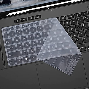 Keyboard Cover for 2023 2022 ASUS ROG Zephyrus G14 GA402, Zephyrus M16 GU604 GU603, ROG Zephyrus G15 GA503 & Zephyrus G16 GU603,ROG Flow X13，TUF Dash 15 TUF516PE & TUF Dash F15 Series Laptop - Clear…