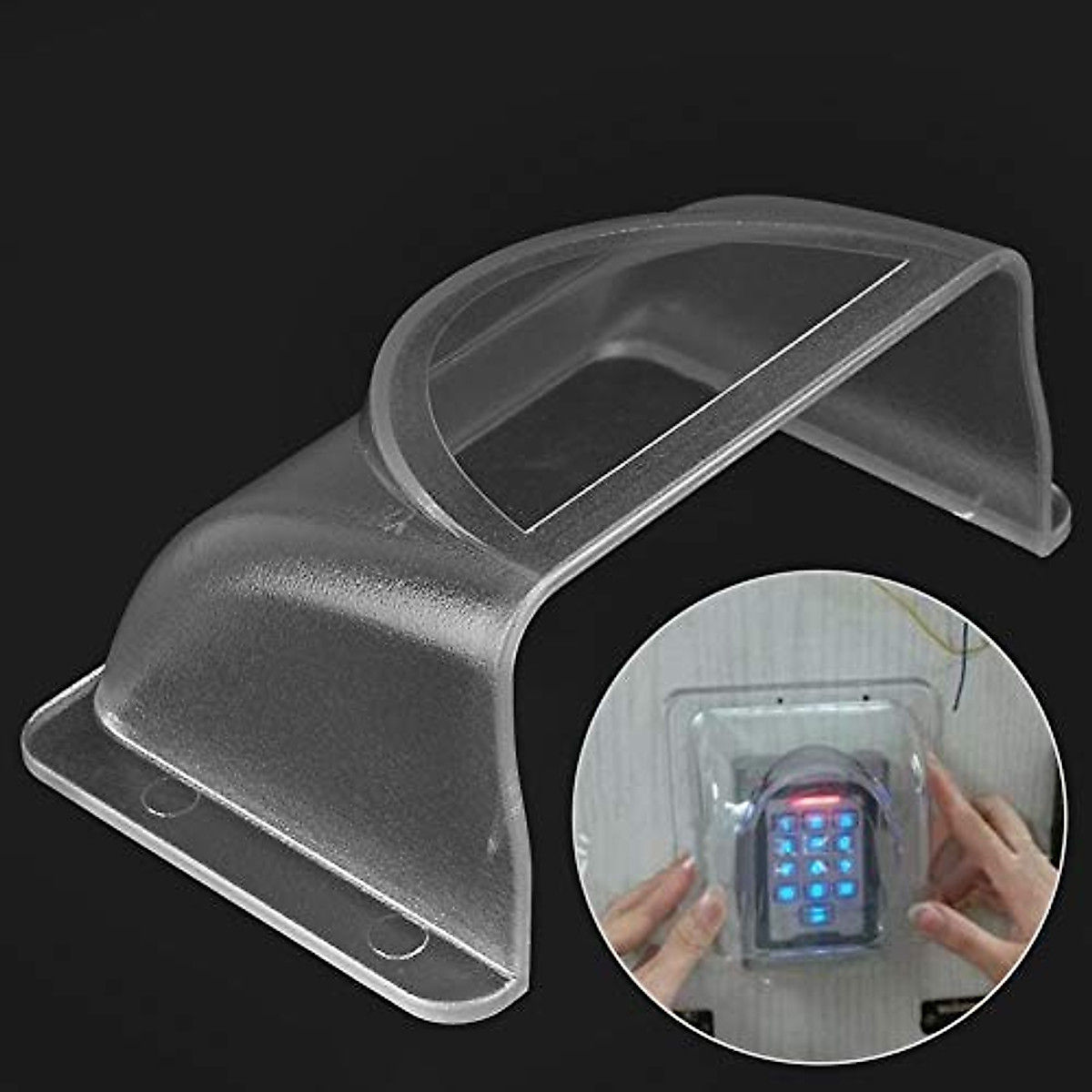 Plastic Rainproof Rain Cover for Door Access, Waterproof Protect Shell for Access Control Keypad Cover Doorbell Shell for Outdoor