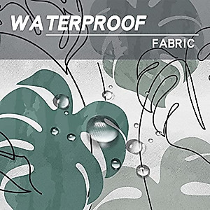 KINUUIS 4PC Summer Bathroom Shower Curtain Sets Abstract Modern Bathroom Sets,Watercolor Bathroom Sets with Rugs and Accessories,Line Art Shower Curtain for Bathroom Decoration