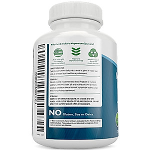 Magnesium Glycinate 400mg - 270 Magnesium Tablets (not Capsules) - 400 mg Elemental Magnesium - Highly Bioavailable - Vegan and Vegetarian - for Improved Sleep, Stress Relief & Cramp Defense