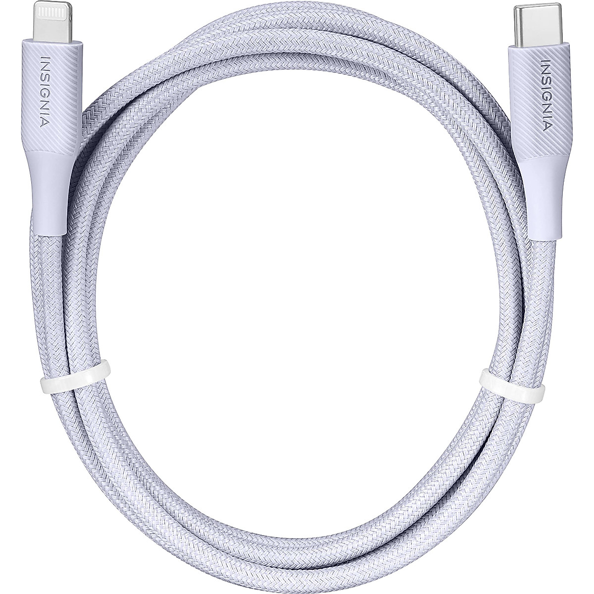 Insignia - 5' Lightning to USB-C Charge-and-Sync Cable - Purple