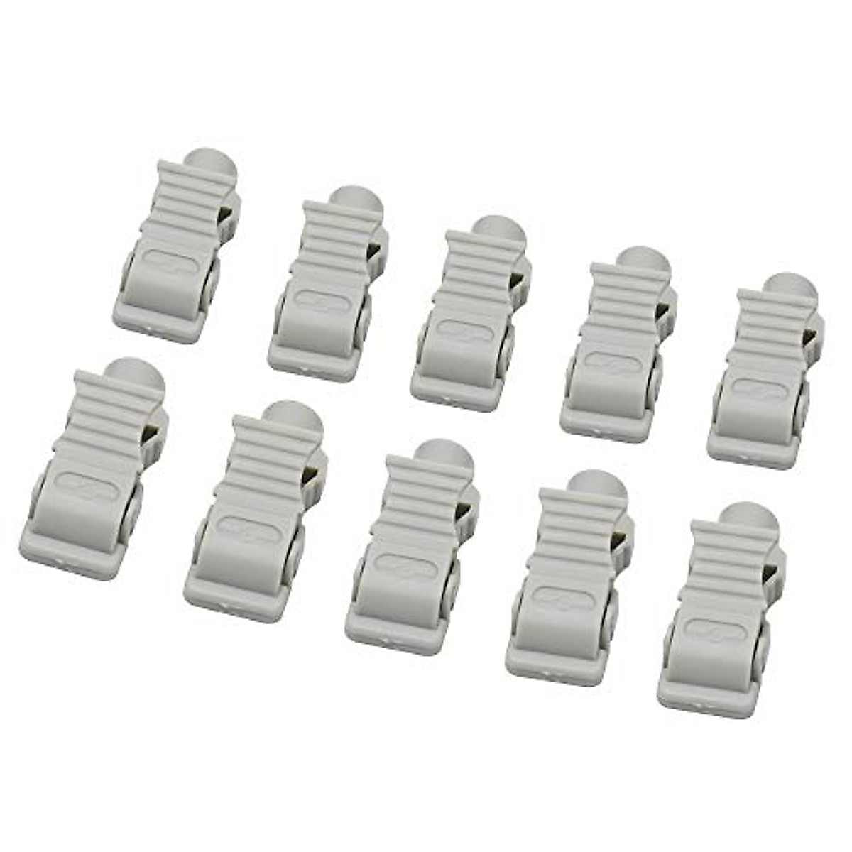 10pcs EKG Clips Multi-Function ECG/EKG 3.0 Needle to Tab Adapters - 989803166031 White