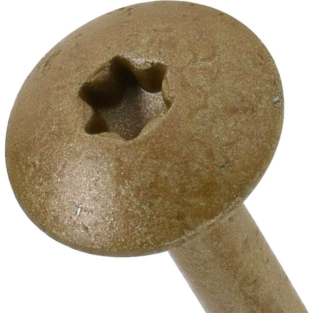 Power Pro 47877 Lag Screws, 5/16" x 4", Star Drive Construction Lag Screws, Rust Resistant, Ceramic Coated Bronze, 5lb Tub, 100 pcs