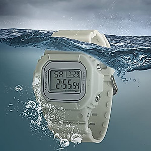 Digital Watch for Men Women Waterproof Outdoor Military Sports Timer Multifunctional Wristwatch Classic Design Easy to Set and Read Alarm Stopwatch Gift for Anniversary（1803 GY）