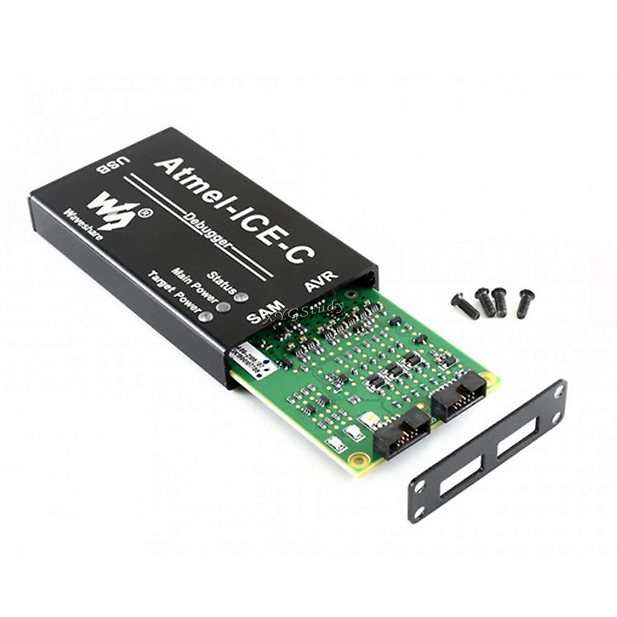 Compatible Powerful Atmel-ICE MCU AVR SAM Xmega Programmer Debugger On-chip Debug Supports JTAG aWire PDI debugWIRE SWD TPI SPI Interface Original ATMEL-ICE-PCBA Inside @XYGStudy