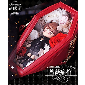 GK-O Banpaia Vampire Coffin Ita Bag Carriers For GSC OB11 Molly Bjd Doll Bed Lolita Fashion (Black)
