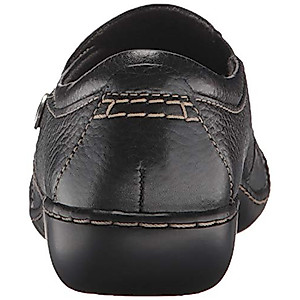 Clarks womens Ashland Lane Q Slip On Loafer, Black, 9.5 US