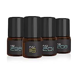 4 Original Nitro Musk Creations of Tom Ford Cologne for Men, Oud Wood, Tobacco Vanille, Ombre Leather 2018, & Grey Vetiver, Cologne Samples, Pure Cologne Oil, Premium Ingredients, by Musk & Hustle