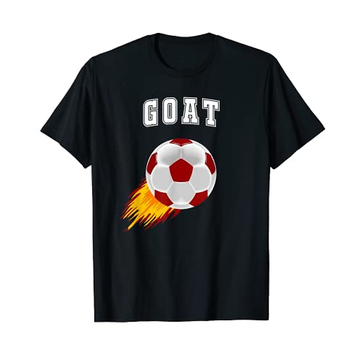 Soccer Greatest Of All Time Fútbol Goat Football Sports Ball T-Shirt