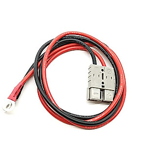 AYECEHI Ring Terminal Connector Extension Cable 10AWG Battery Adapter Cable,with O-Type Terminal and 45A Connector [1 m/3.3ft]