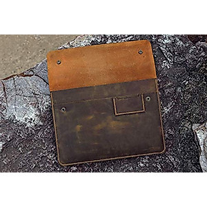Vintage retro leather new macbook pro 14 15 16 inch sleeve case/macbook air leather bag cover MAC05SF-B