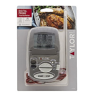 Taylor Classic Digital Oven Thermometer Meat 32 Deg F To 392 Deg F 4ft.