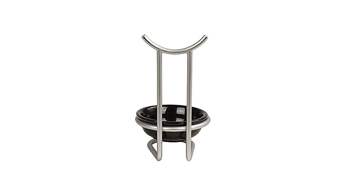 Spectrum Euro Vertical Spoon Rest with Ceramic Dish for Kitchen ...