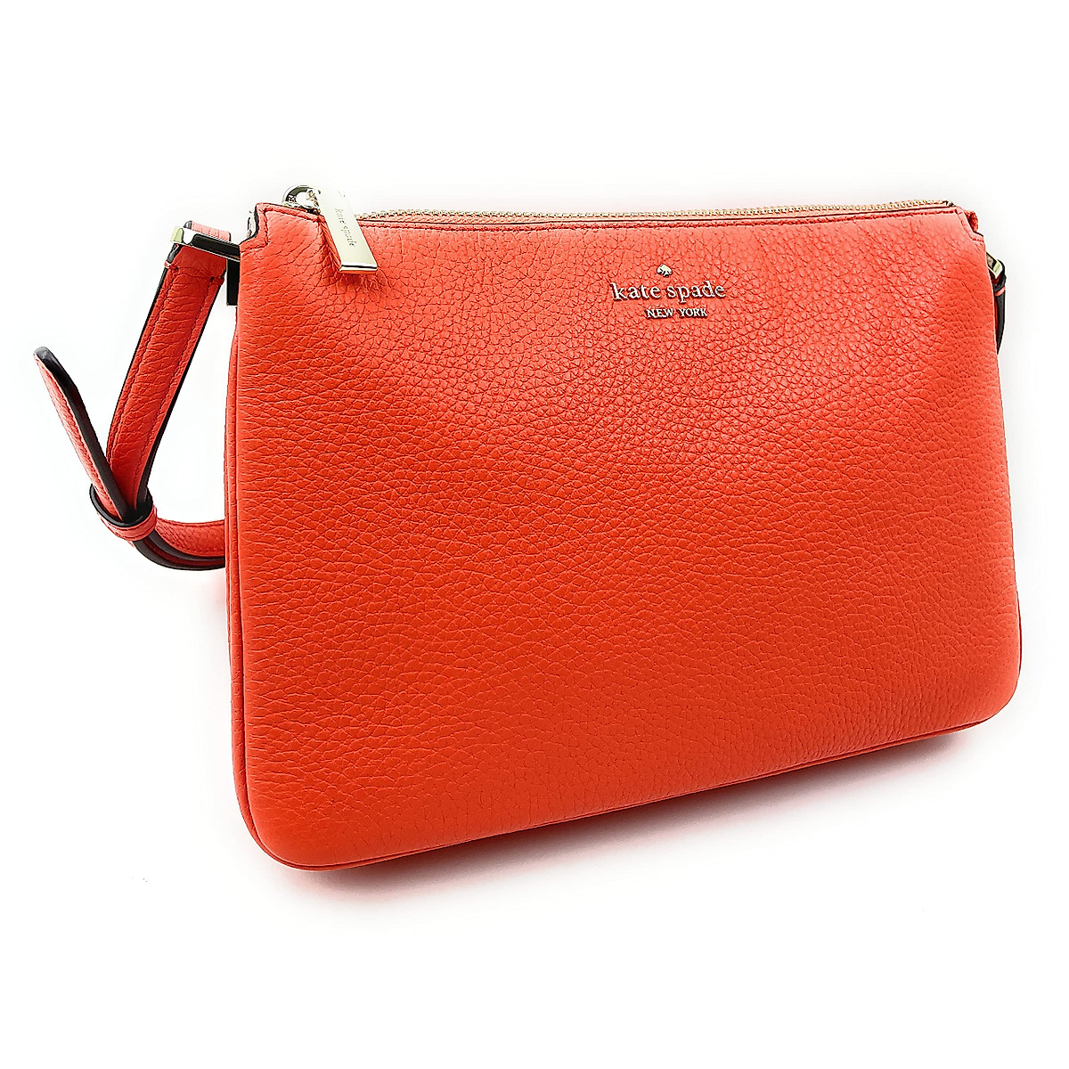 Kate Spade New York Leila Triple Gusset Crossbody (Coral Buds)