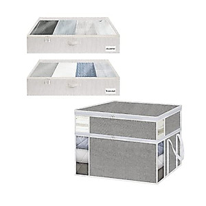 StorageWorks Underbed Storage Box and 135L Large Storage Bags