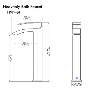 ZLINE Autograph Edition Heavenly Bath Faucet in Polished Gold (HVN-BF-PG)