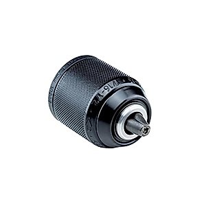 Keyless Drill Chuck Extra50-RV13 Röhm 1322450, for Milwaukee, 1/16"-1/2 Clamping Capacity, 9/16"-18 Mount, Metal, Radial Lock, Through-Hole