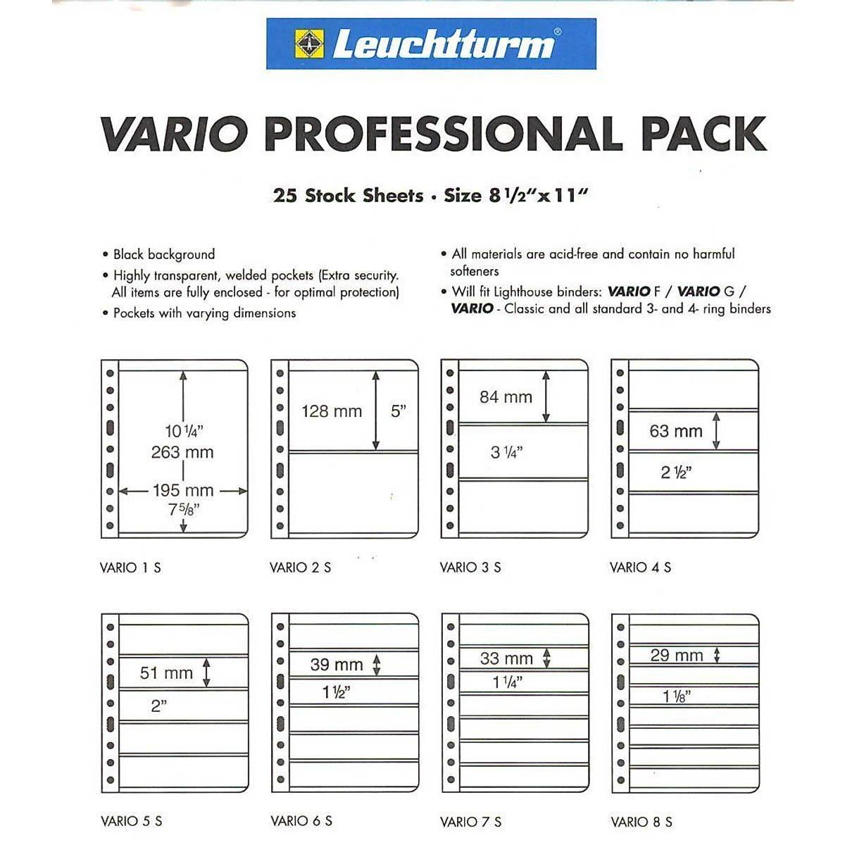 25 Lighthouse Vario 2C Pages - Professional Pack